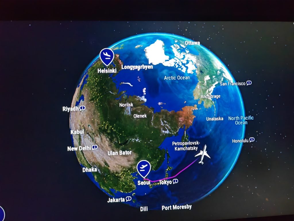 Polar Route: Finnair A350 Business Class Seoul To Helsinki - Wander Up ...