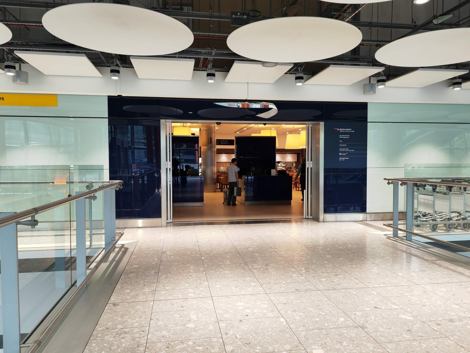 British Airways Arrivals Lounge Heathrow T5 - Wander Up Front